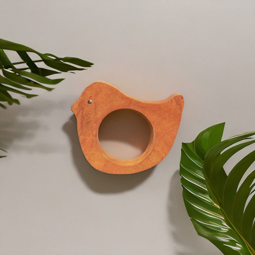 Erenjoy Bird Shaped Neem Wooden Teether for Babies