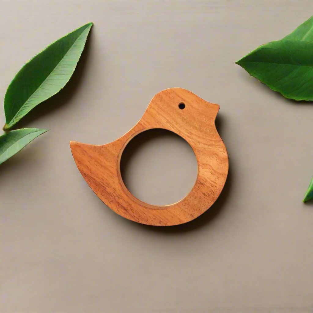Erenjoy Bird Shaped Neem Wooden Teether for Babies