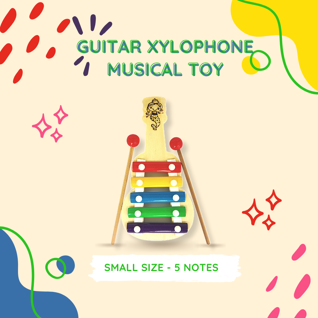 Erenjoy's Wooden Guitar Xylophone for Kids