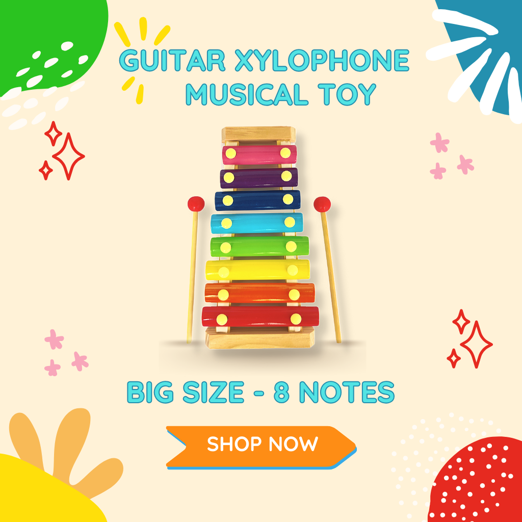 Wooden Xylophone Toy for Kids | Colorful Notes & Educational Play – Erenjoy
