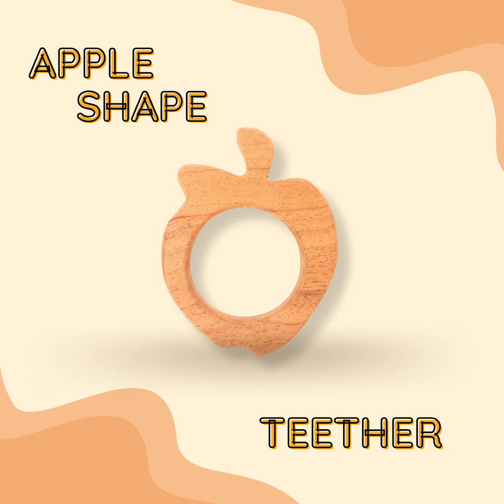 Keep Your Baby Happy with Erenjoy's Neem Wood Apple Teether